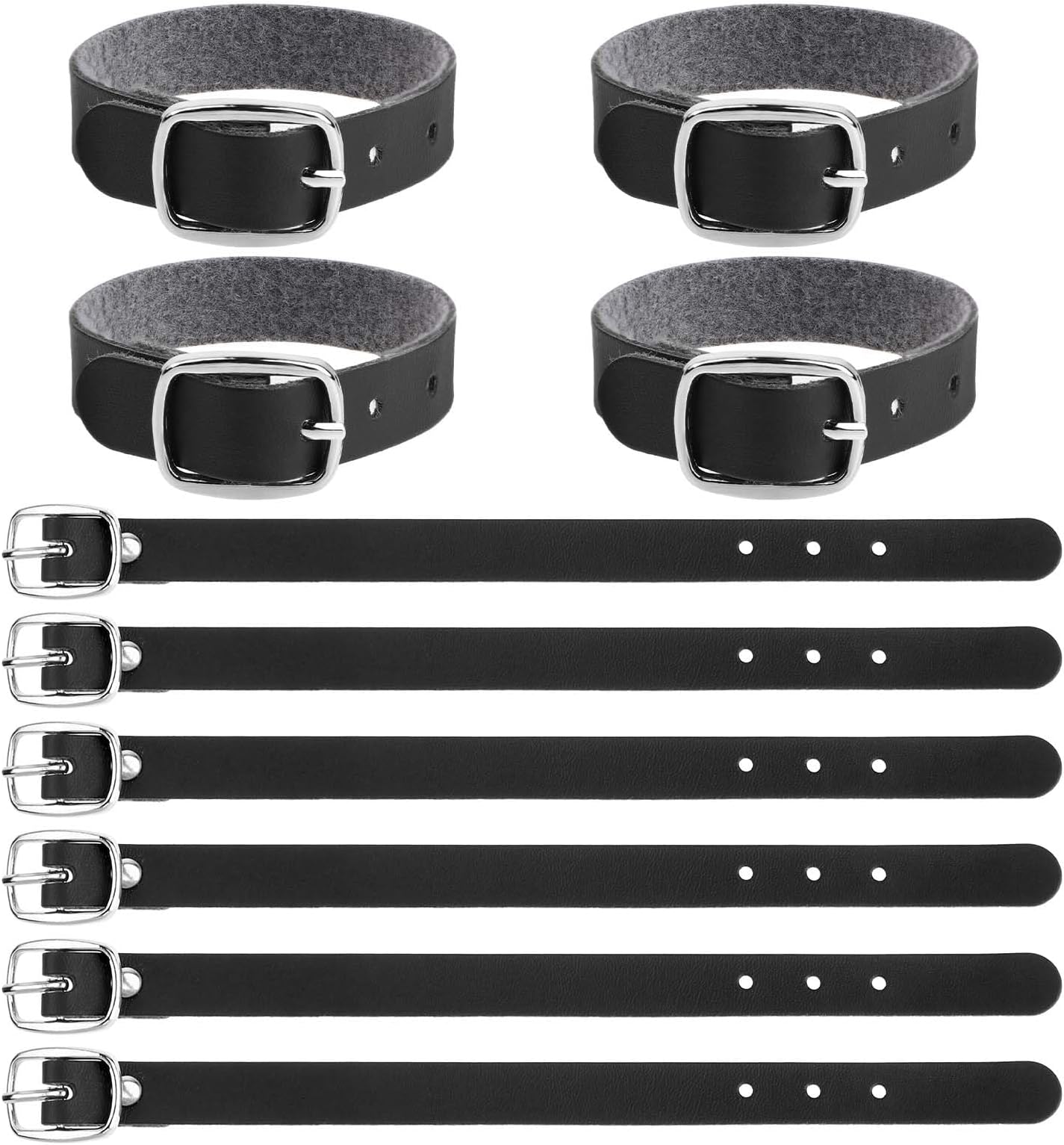 Amazon.com: 10 Pcs 8x1/2 Inch Leather Luggage Tag Straps, Cowhide ...