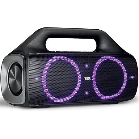 Amazon.com: Bluetooth Speakers, YIER 80w (Peak) Portable Wireless ...