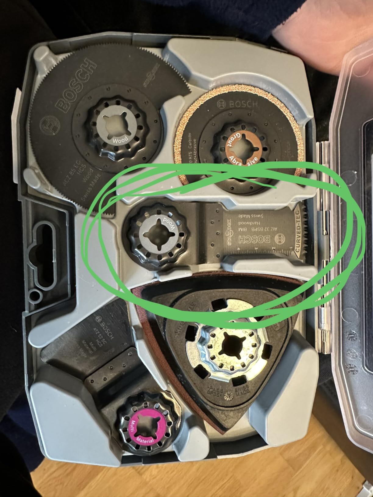 Bosch Professional 5 st. Starlock multitool set (för trä, metall ...