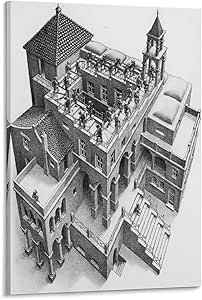 Ascending And Descending M.C. Escher Poster Home Decor Poster Wall Art ...