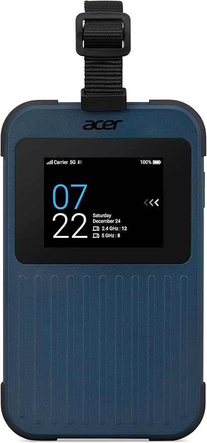 Acer Connect Enduro M3 5G Router/Mobile Hotspot (2.4-inch Touchscreen ...