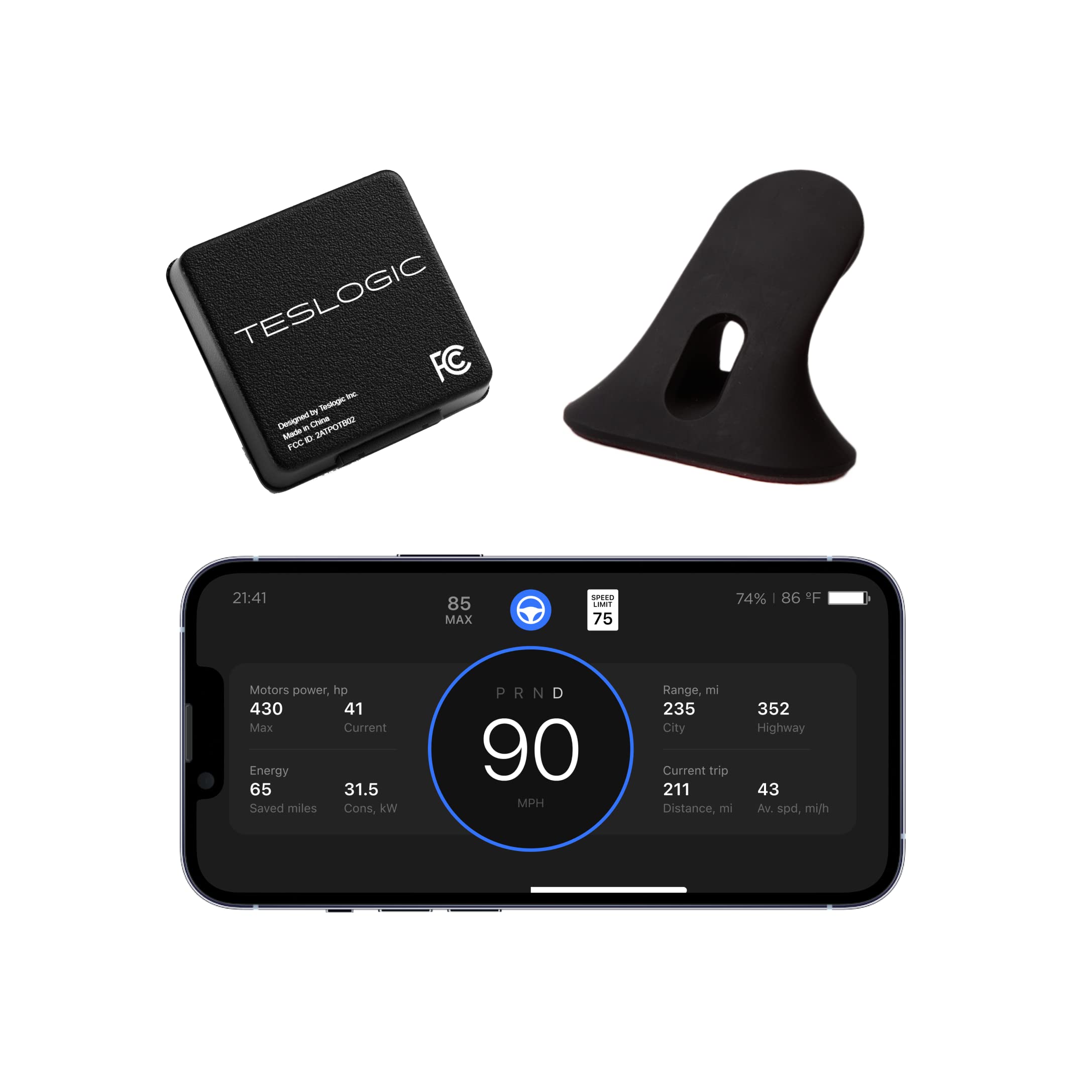 Amazon.com: Teslogic v2: Mobile Instrument Cluster with Shortcuts for ...