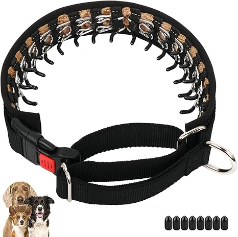 Martingale Prong Collar for Dogs, No Pull Dog Collar for Small Medium ...