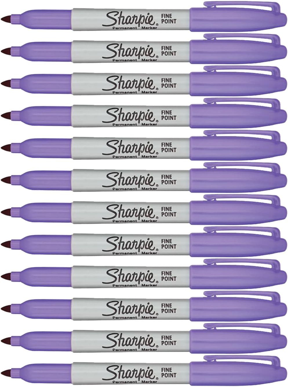 Amazon.com : Sharpie Permanent Markers, Fine Point, 12-Count (Light ...