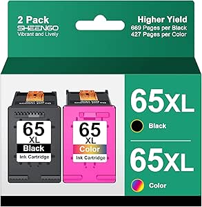 Amazon.com: 65XL Ink Cartridges Combo Pack Replacement for HP 65 Ink ...