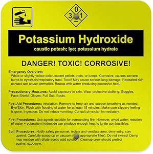 Amazon.com: Aluminum Square Metal Sign Multiple Sizes Potassium ...