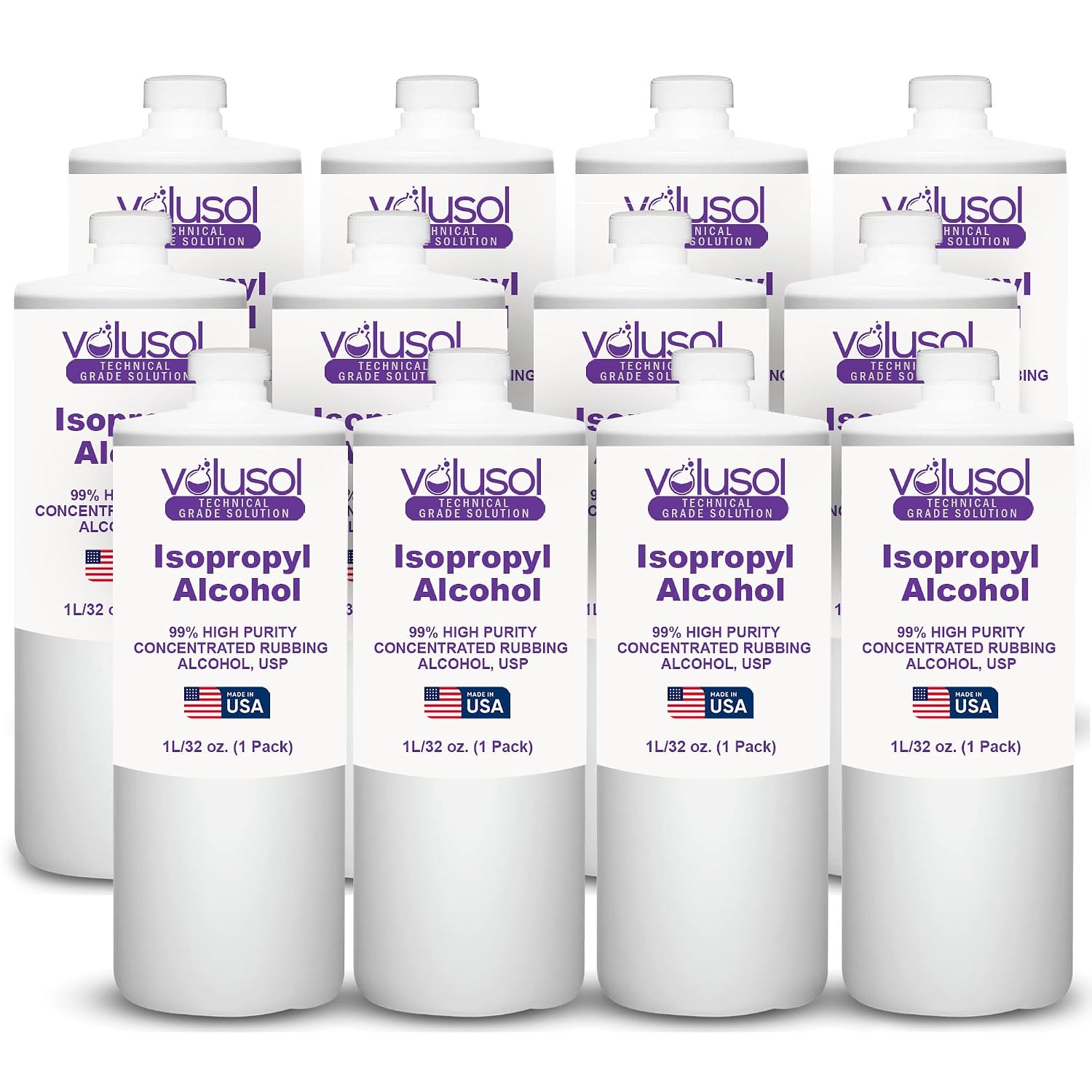Volu-Sol – Alcohol isopropílico al 99% (isopropanol) – Alta pureza, USP ...