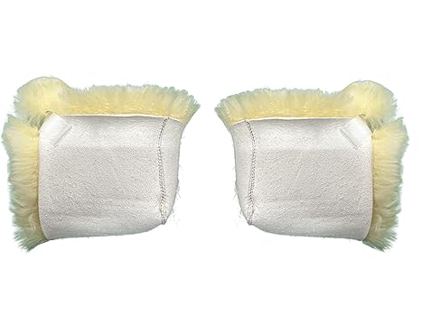 Amazon.com: 100% Genuine Medical Sheepskin Heel Protector, Wool Cushion ...