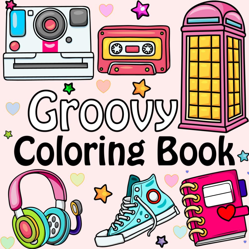 Amazon.com: Bold and Easy Coloring Book: Cute and Groovy Big and Simple ...