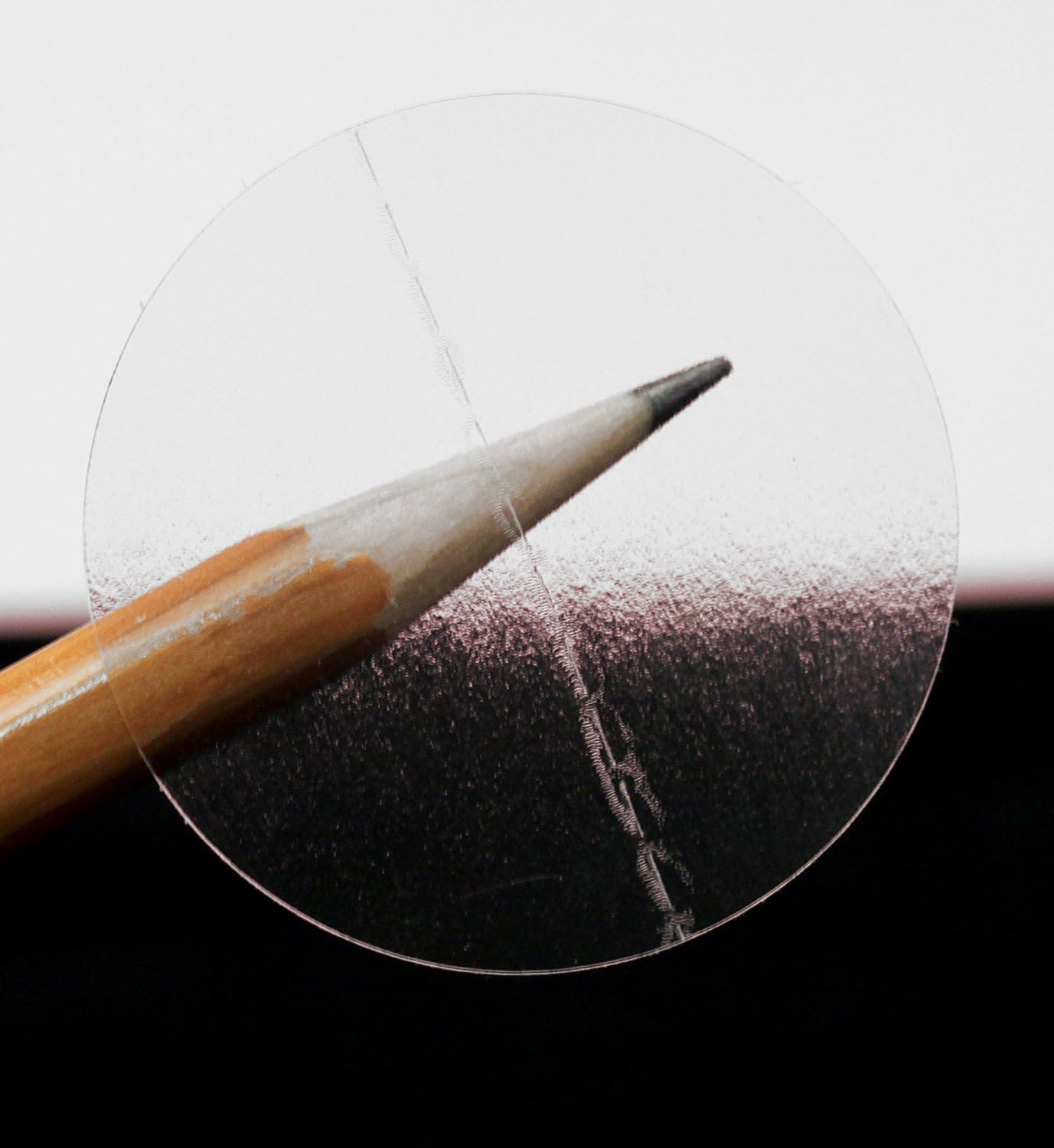 Amazon.com : ChromaLabel 1-1/2 Inch Round Clear Wafer Seals, 500/Roll ...