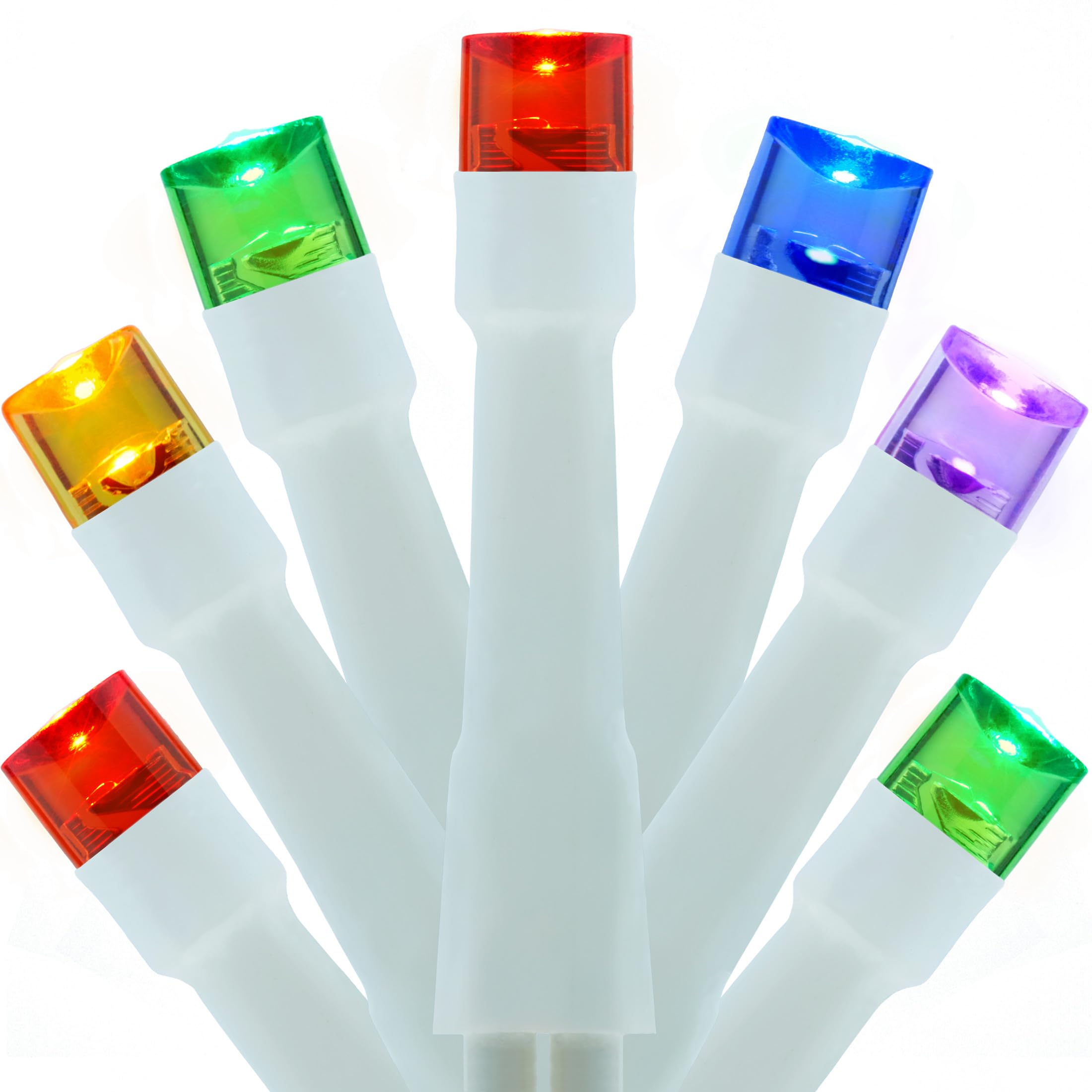 Amazon.com: YULETIME 100 ft 300 Count Multicolor LED String Lights with ...