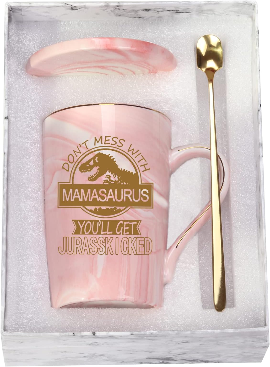 Amazon.com: Personalized Mamasaurus T rex Dinosaur Funny Mama Saurus ...