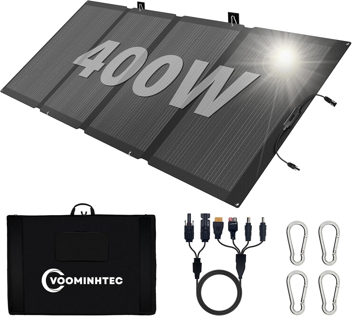 Amazon.com : Voominhtec 400W 42V ETFE Portable Solar Panel, IP68 ...