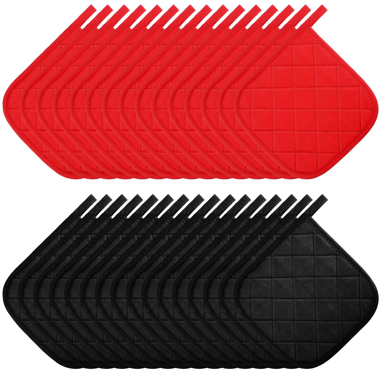 Amazon.com: Uiifan 30 Pieces Cotton Pot Holders for Kitchen Washable ...