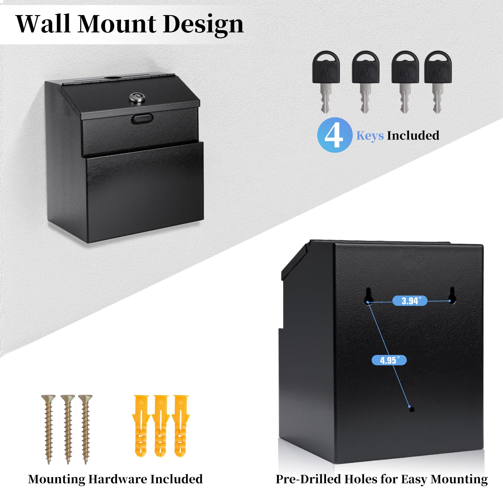 Wall Mounted Suggestion Box With Lock Suggestion Box Lock