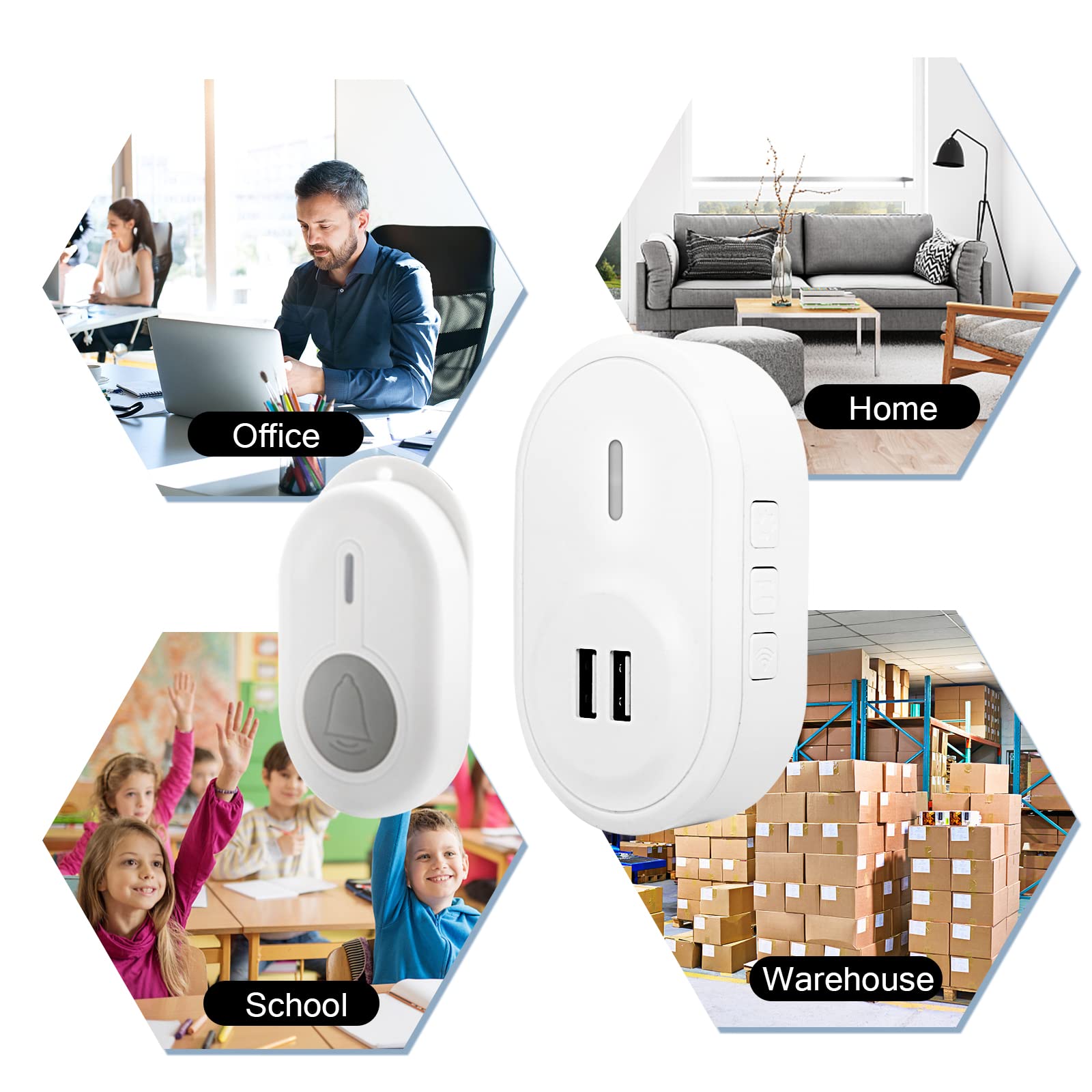 Snapklik.com : DAYTECH Wireless Caregiver Pager SOS Smart Call Button ...