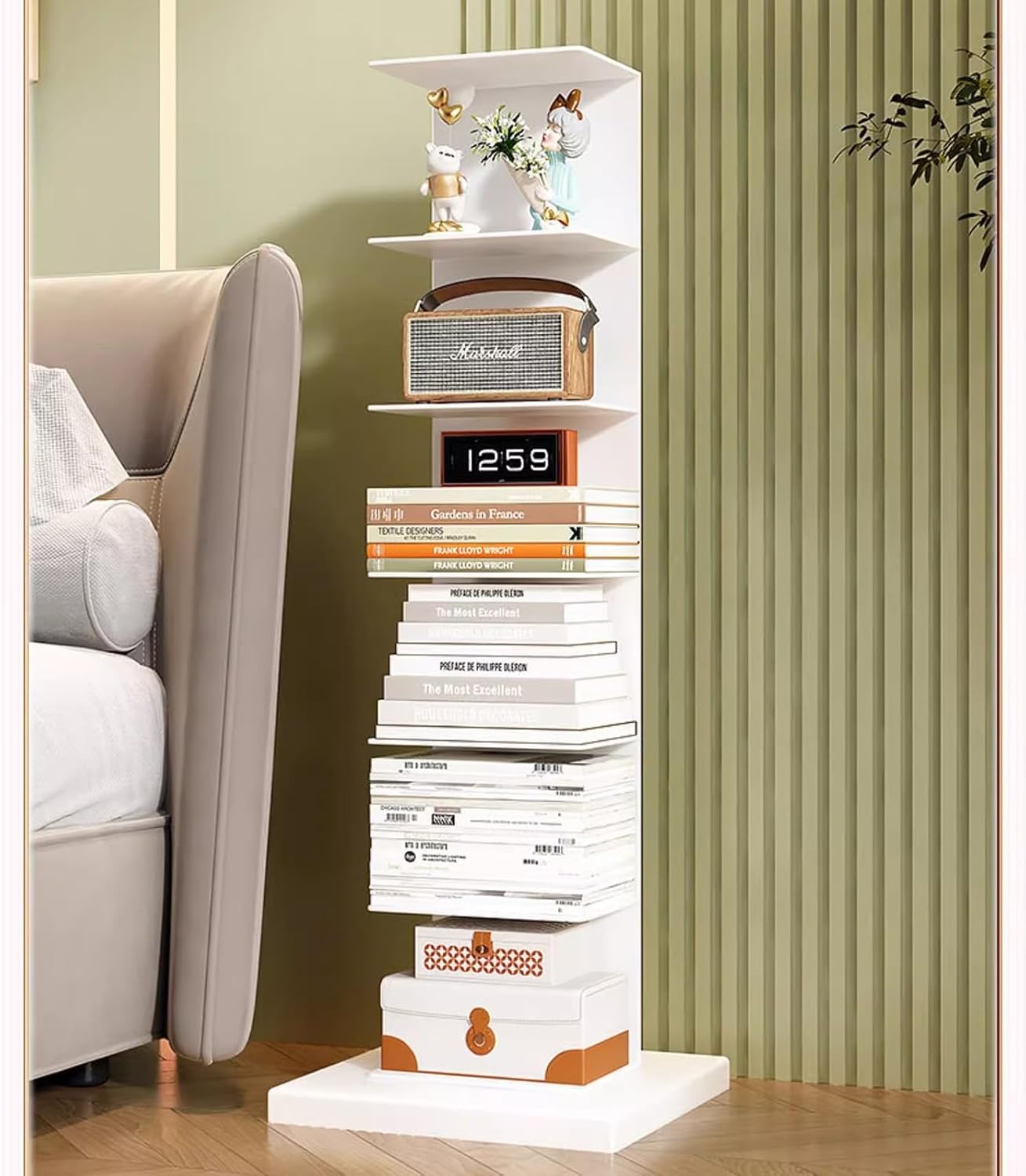 Amazon.com: 7 Tier All Metal Invisible Spine Book Tower, Heavy Duty ...