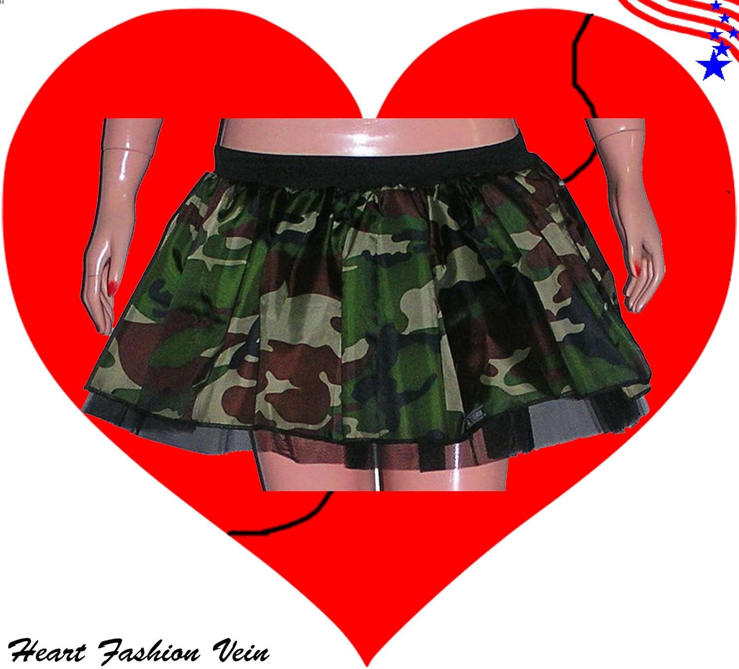 Amazon.com: Camouflage Camo Army Militray Tutu Skirt Halloween Fancy ...