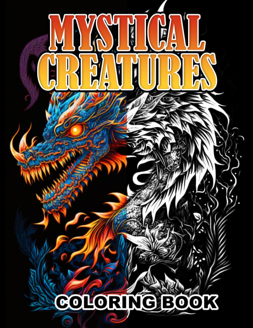 Amazon.com: Mystical Creatures Coloring Book: Magical Fantasy Creatures ...