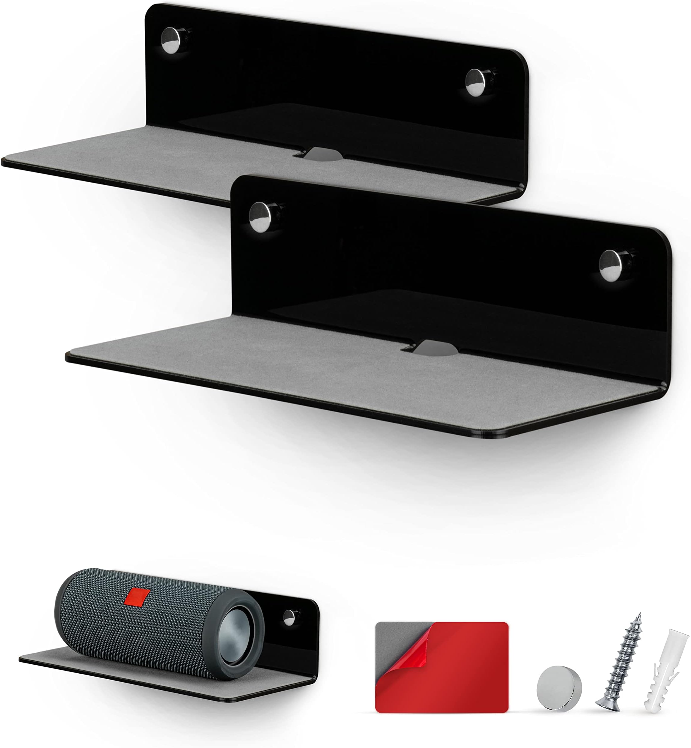 Amazon.com: TXEsign Wall Shelf Speaker Stand, Small Wall Shelf Speaker ...