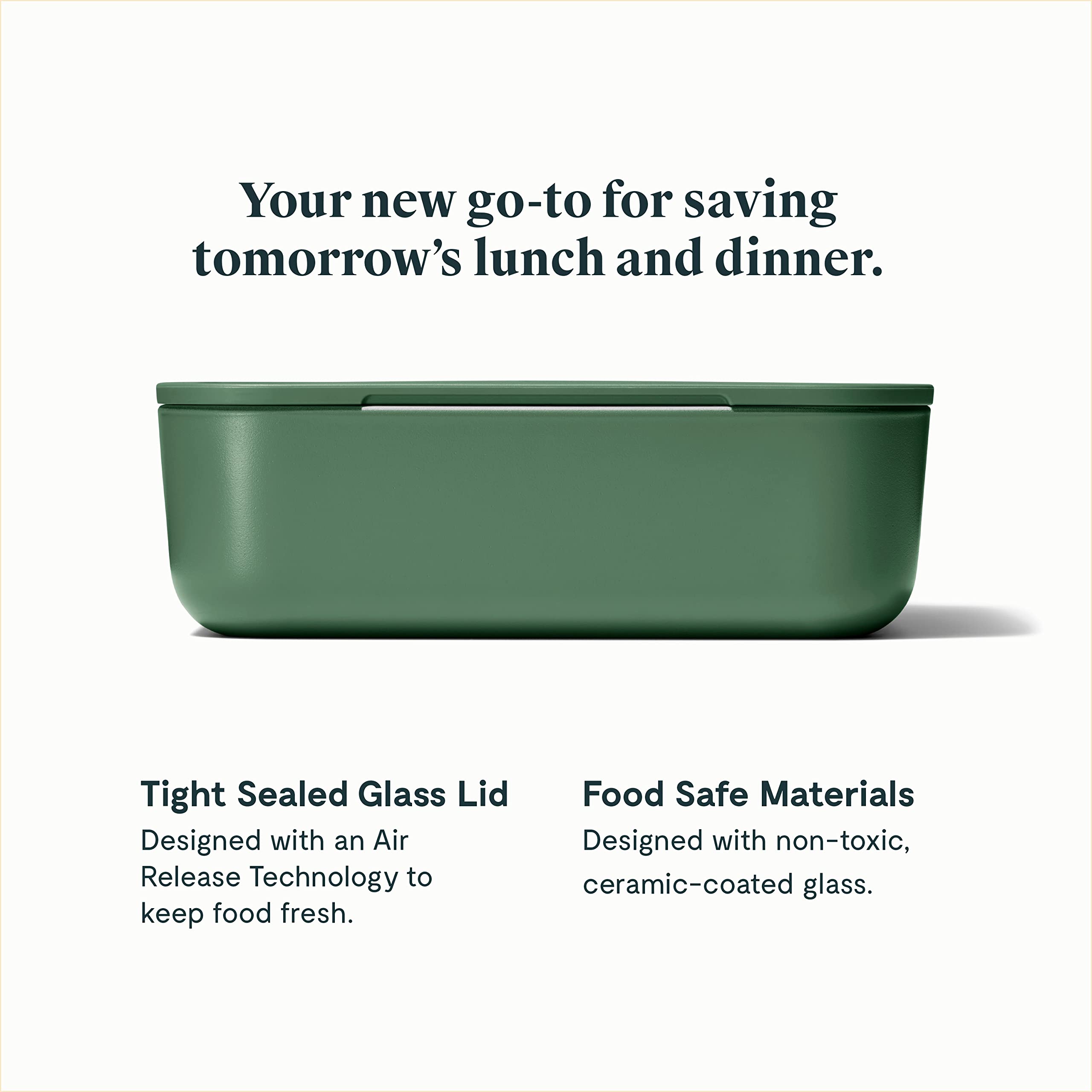 Snapklik.com : Caraway Glass Food Storage, 10 Cup Glass Container ...