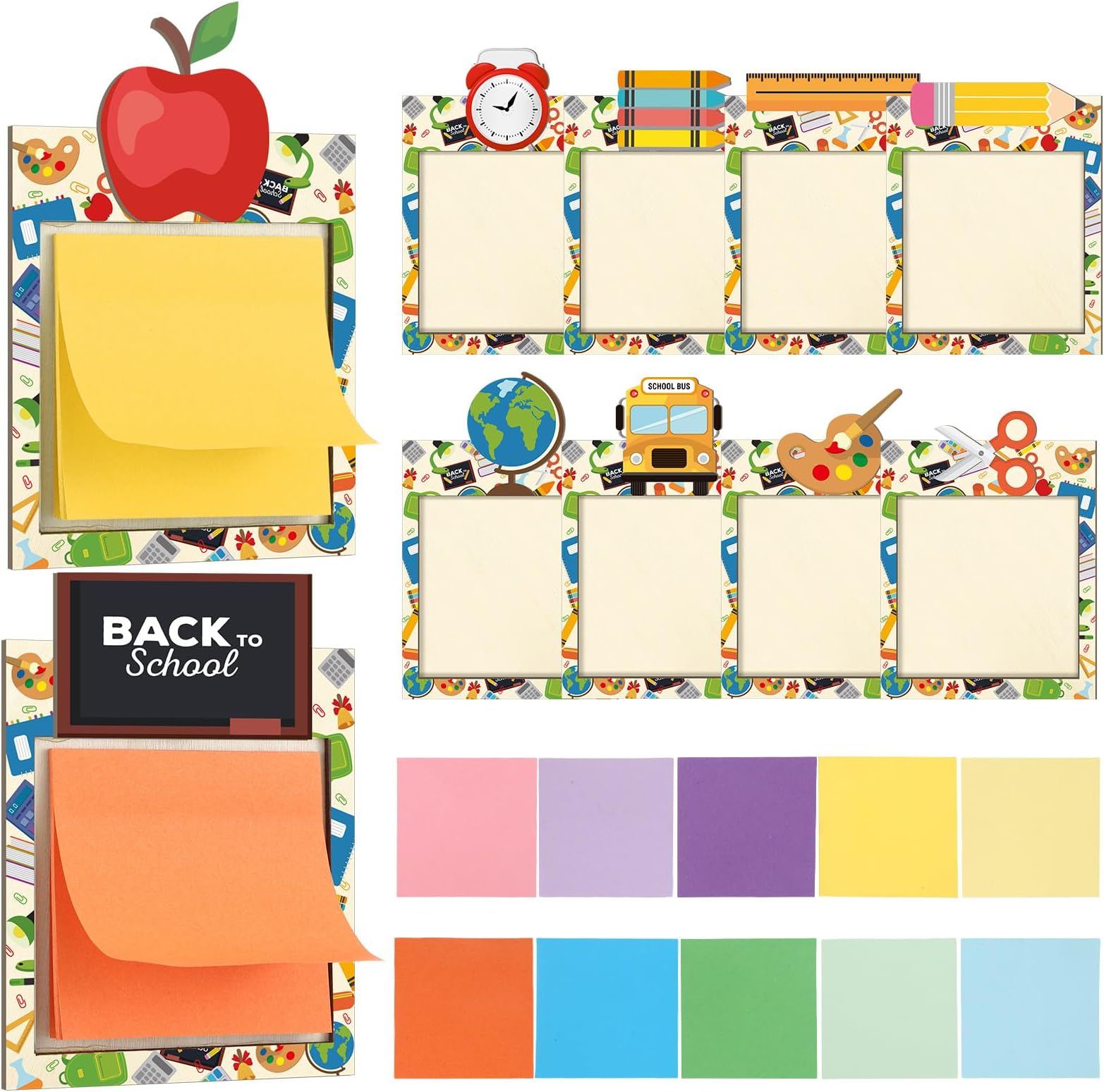 Amazon.com : BYFDIY Custom Sticky Note Holder for Teacher Wooden ...