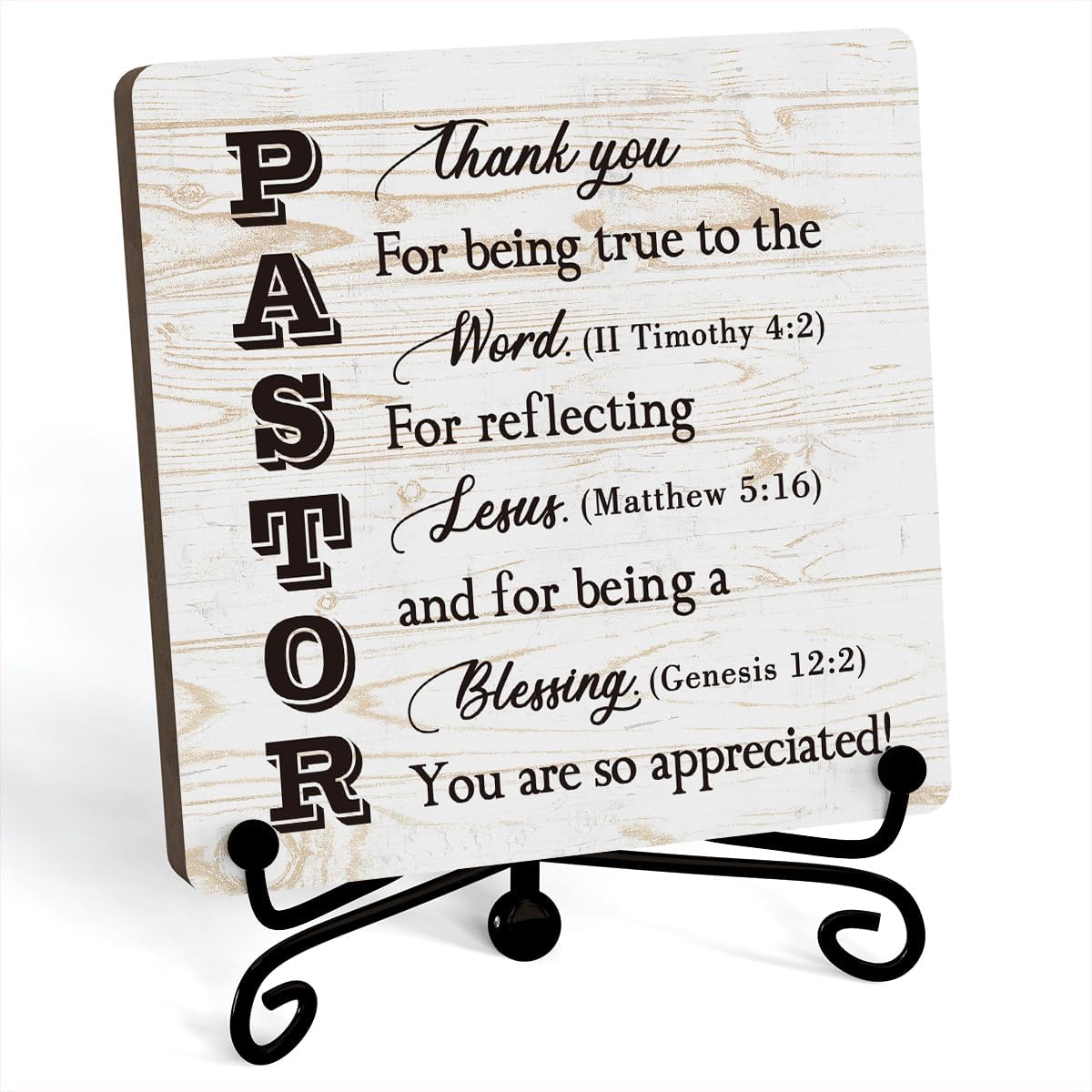 Amazon.com: Pastor Appreciation Gifts, Pastor Decor Sign, Pastor ...