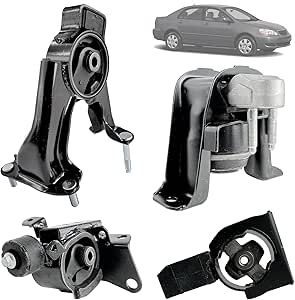 Amazon.com: 4PCS Engine Mount Set, Motor Mounts Transmission Mounts ...