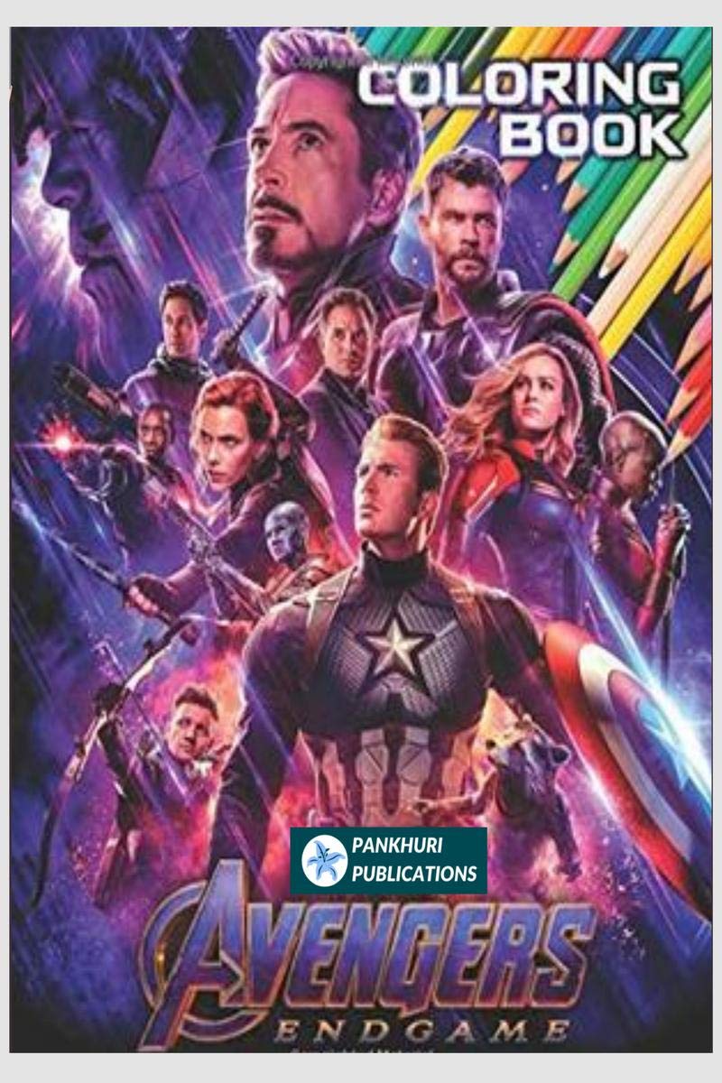 Buy Avengers Endgame Coloring Book: Marvel Avengers Coloring Book ...