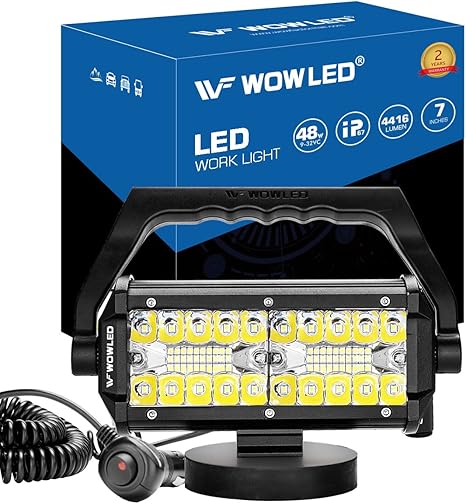Amazon.com: WFPOWER Portable LED Work Light with Magnetic Base, 48W ...