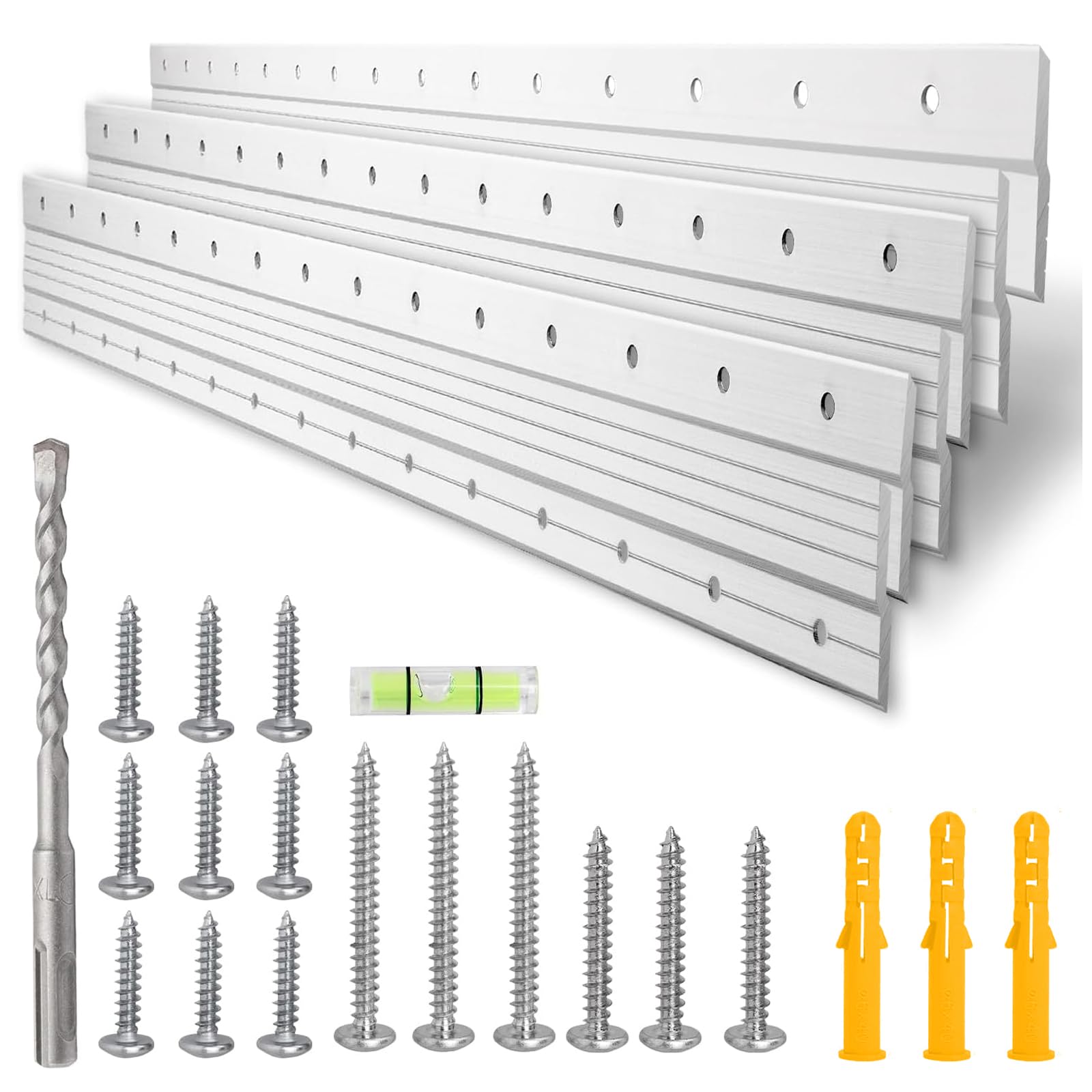 Snapklik.com : 3 Pairs 30" Heavy Duty French Cleat Hangers, Wall Cleats ...