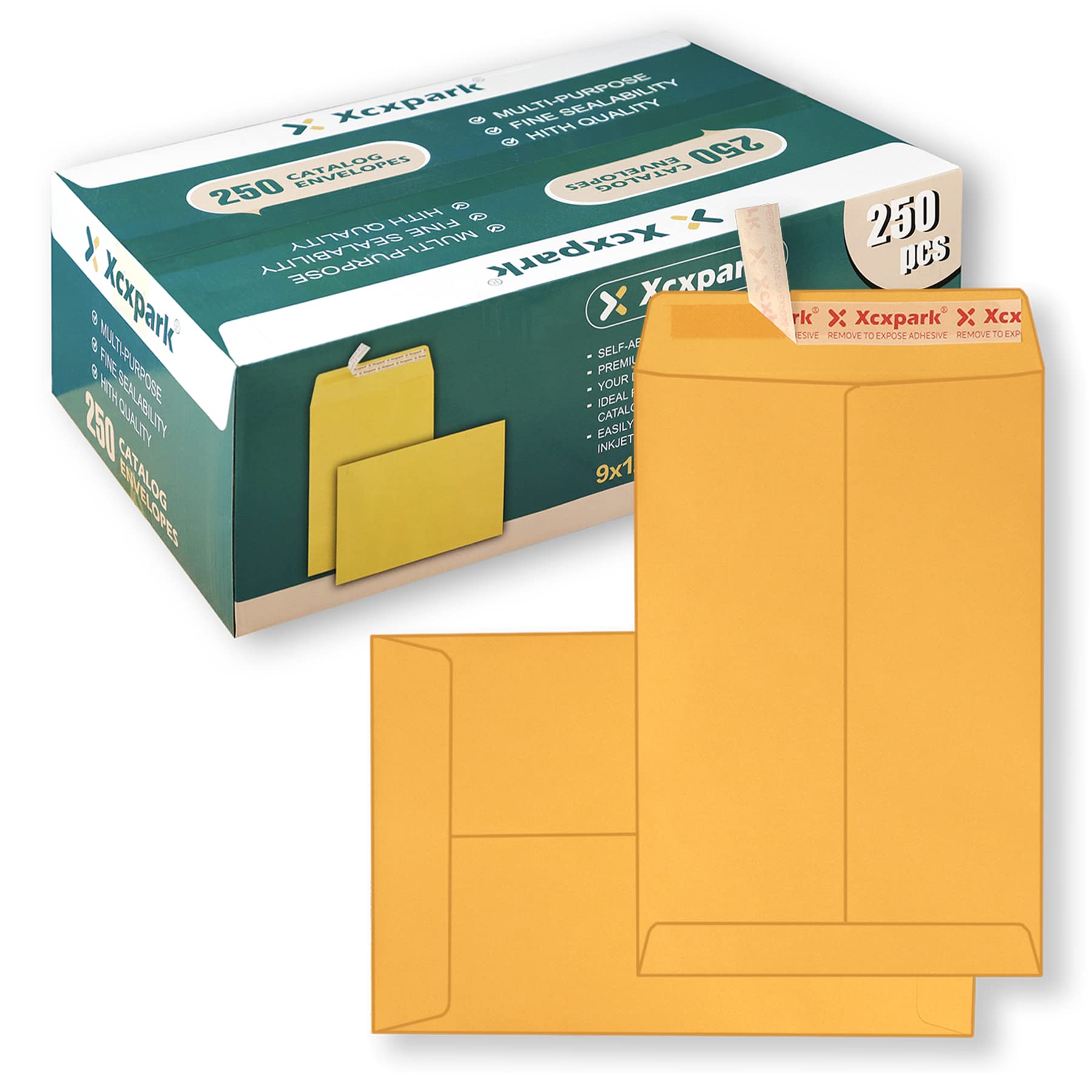 Snapklik.com : Xxcxpark 250 PCS 9x12 Inches Security Catalog Envelopes ...
