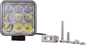 Amazon.com: Autofy Universal 9 LED Square Flood Fog Auxiliary Light for ...