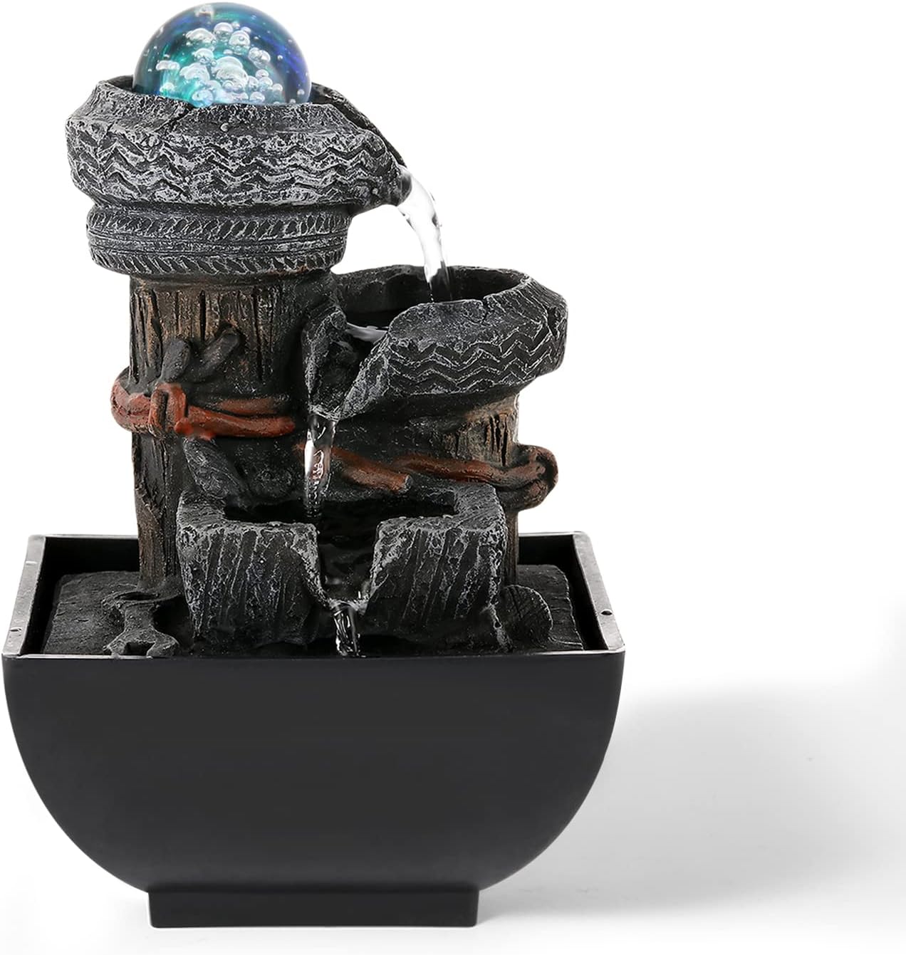 Amazon.com: Bubba HD Tabletop Water Fountain Indoor Fountain, Desktop ...