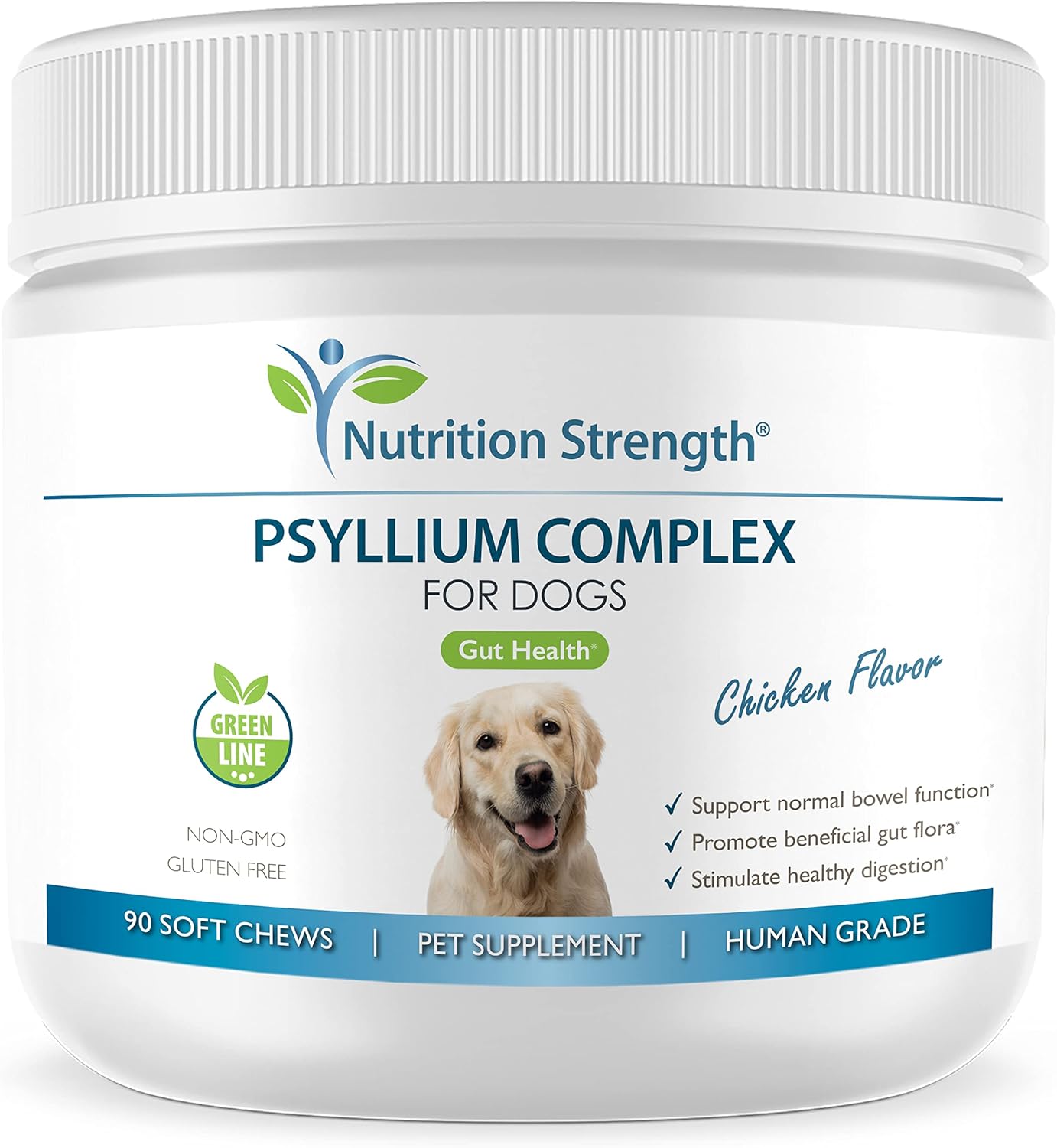 Amazon.com : Nutrition Strength Psyllium for Dogs Complex to Promote ...