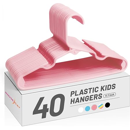 Amazon.com: HOUSE DAY Plastic Baby Hangers for Closet 20 Pack, Durable ...