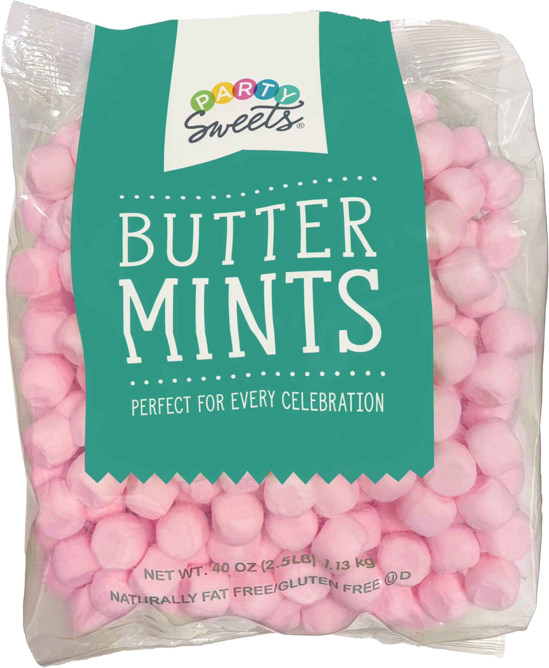 Amazon.com : Party Sweets Pink Buttermints, 2.5 Pound, Appx. 350 pieces ...