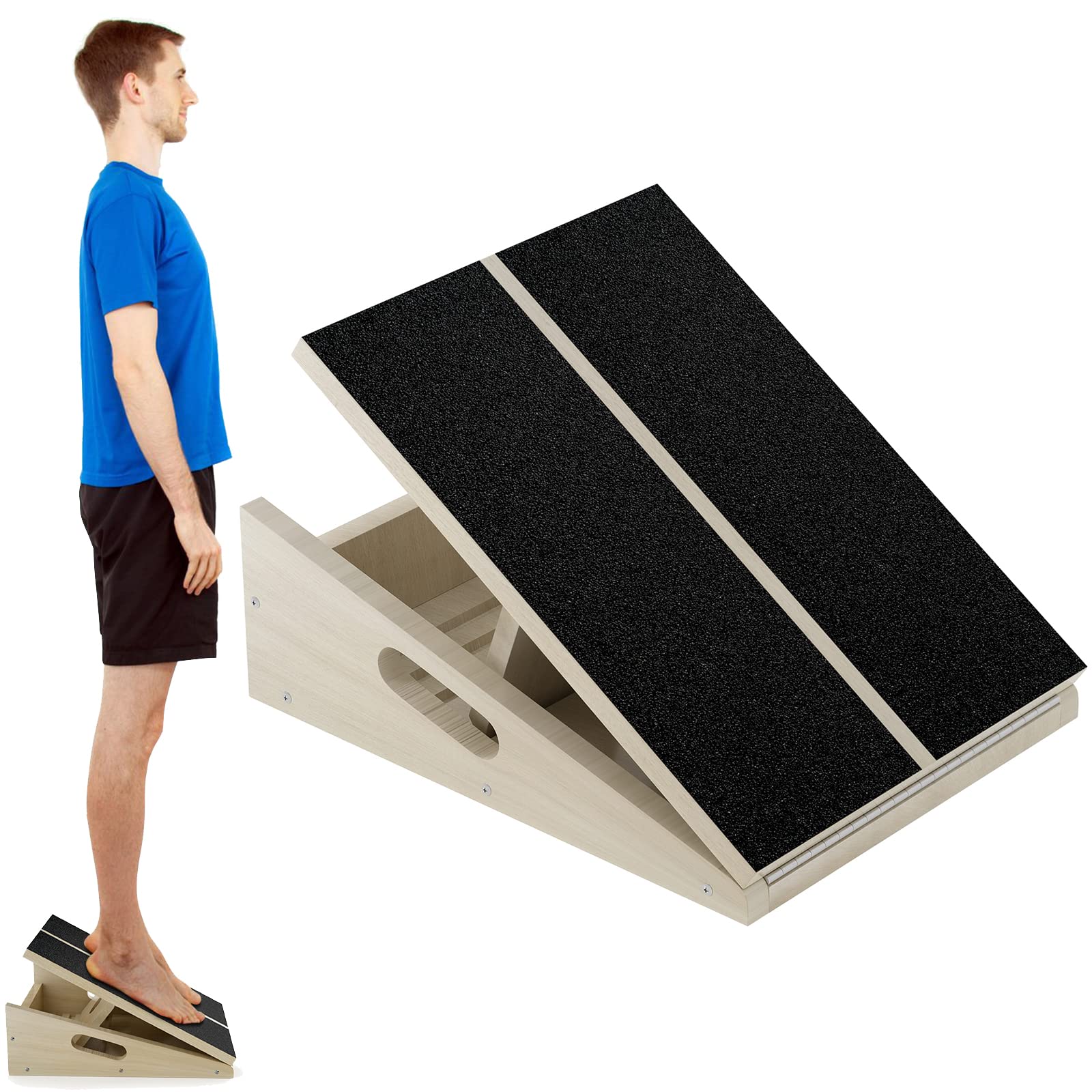 Calf Stretcher Wooden Slant Board For Squat Adjustable Incline Board ...