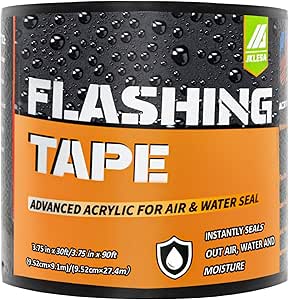 Amazon.com: Flashing Tape for Windows and Doors, 3.75 in x 30 ft Roll ...