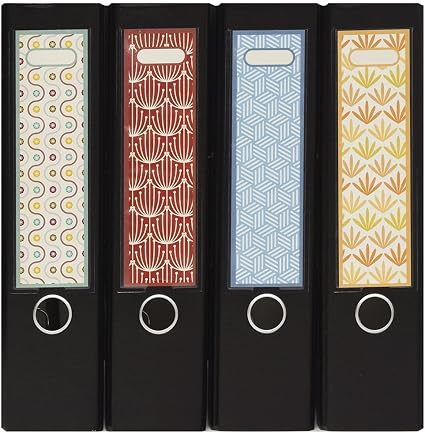 Design Ordner-Rückenschilder zum Einstecken - Motiv Pattern 002 - für ...