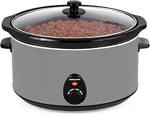 Andrew James 8L Slow Cooker, Removeable Easy to Clean Ceramic Bowl, 3 ...