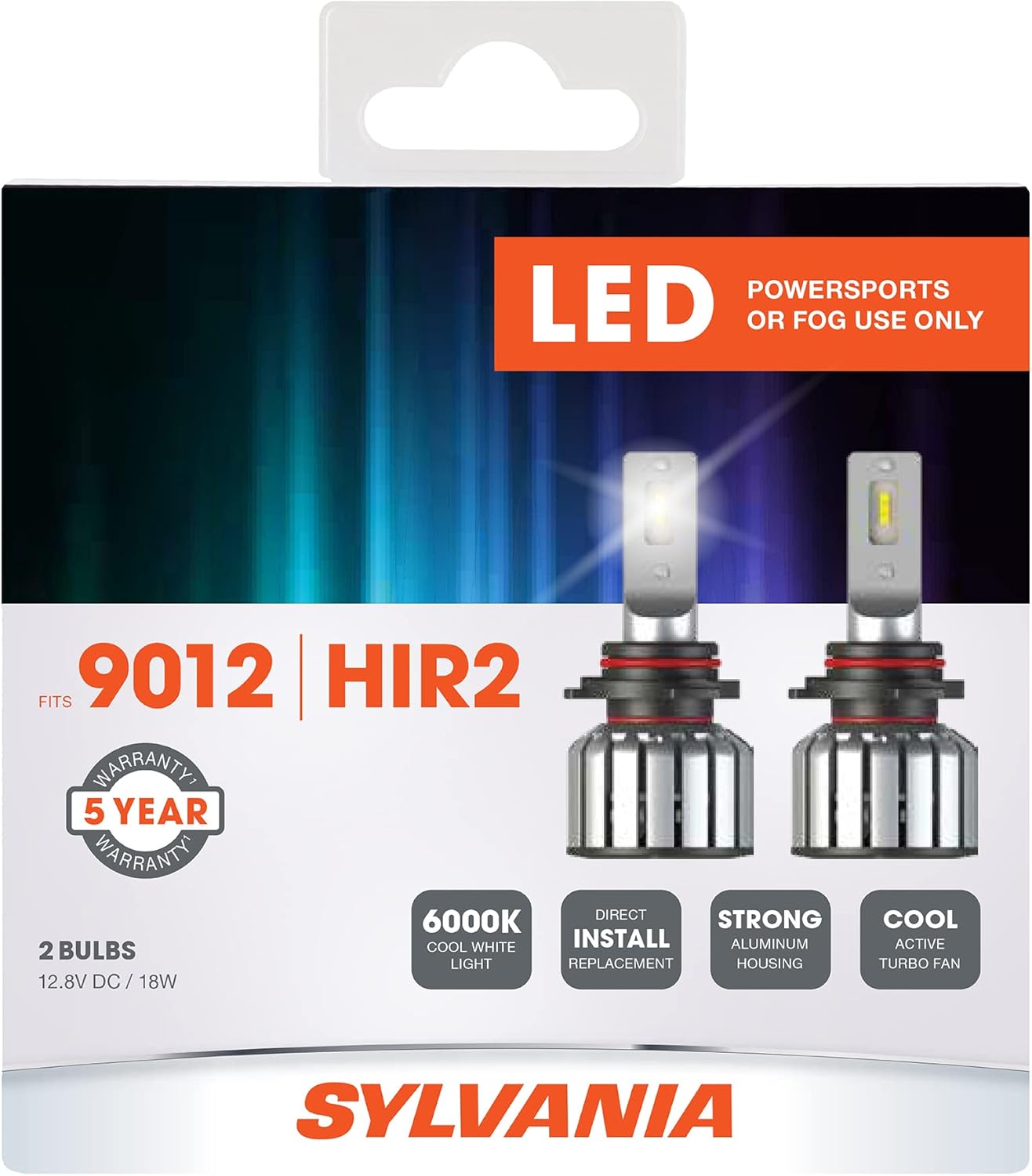 Amazon.com: SYLVANIA 9012 LED Powersport Headlight Bulbs for Off-Road ...