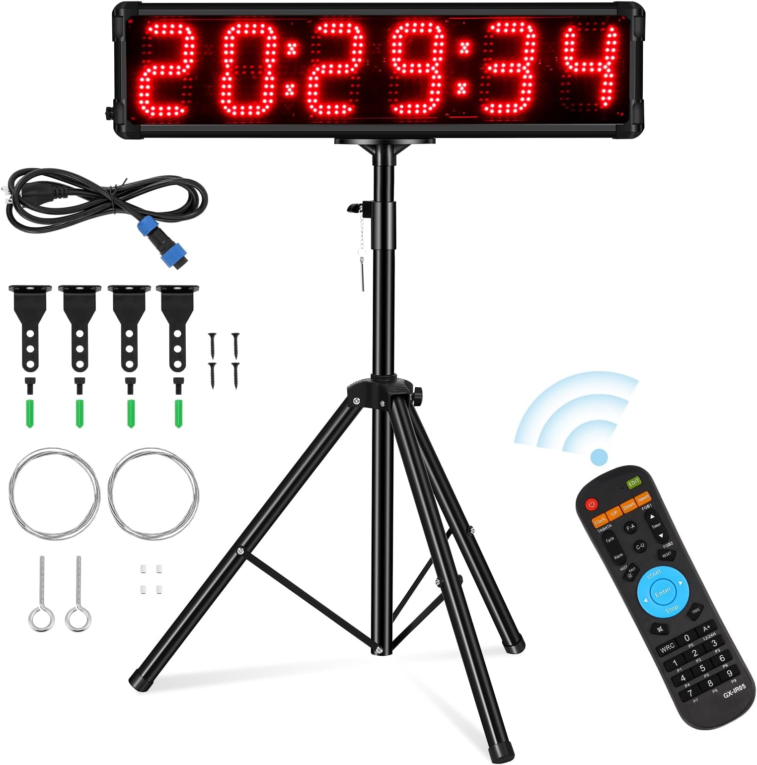 Amazon.com: Hanchen 6'' Digits LED Race Timing Clock Double Sided LED ...