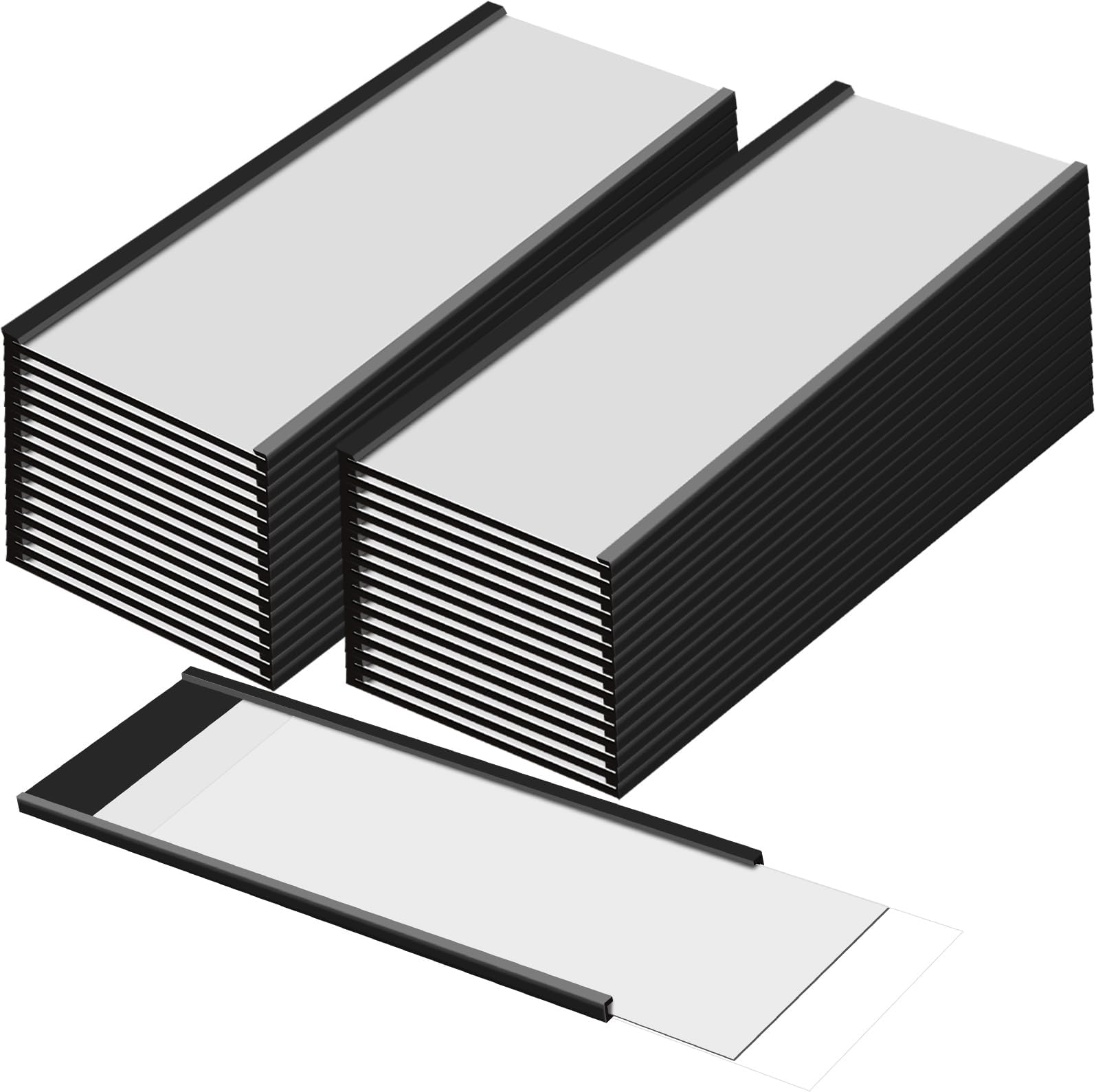 Amazon.com : Gueevin 50 Pcs Magnetic Label Holders 3 x 8 Inch Magnetic ...