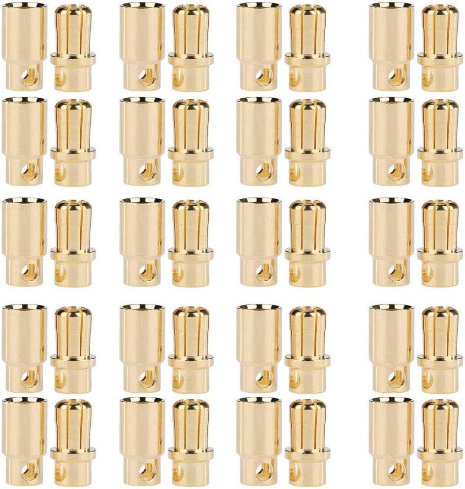 Amazon.com: 20 Pairs 8.0mm Male Female Bullet Connector Plug Heavy Duty ...