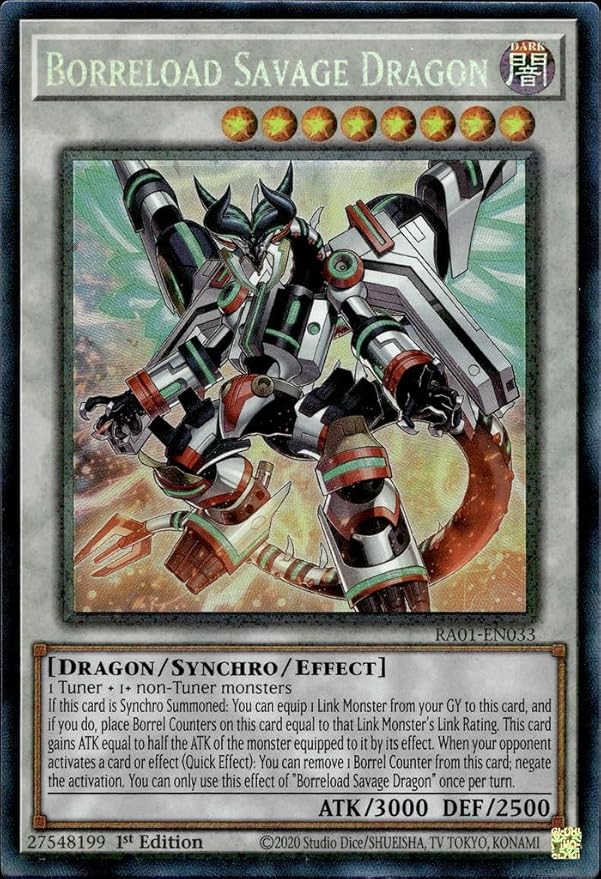 Amazon.com: Borreload Savage Dragon (PCR) - RA01-EN033 - Prismatic ...