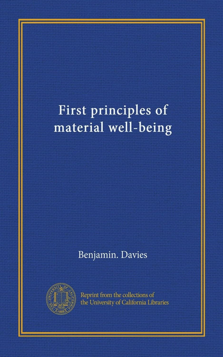 First principles of material well-being : Amazon.in: Books