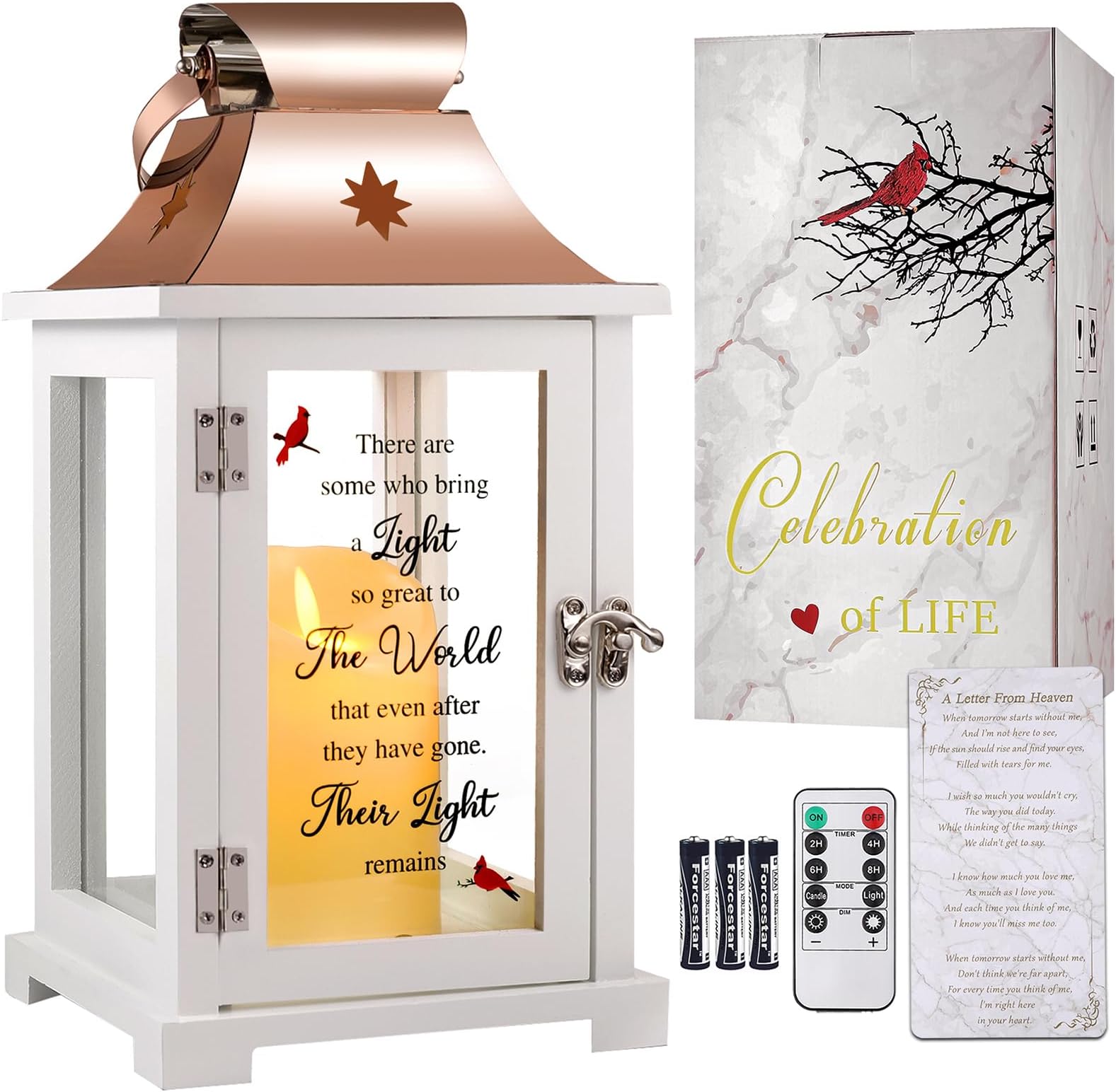 Amazon.com: Memorial Lantern, Sympathy Gifts for Loss of Mom/Dad/Loved ...