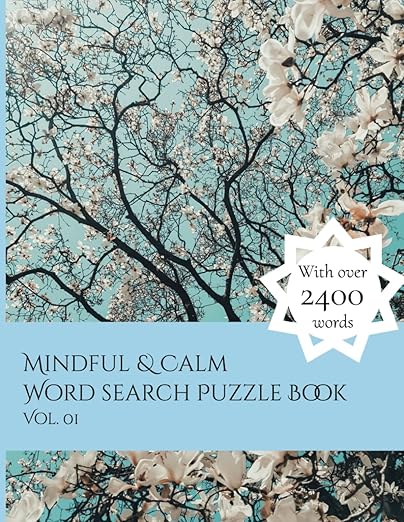 Amazon.com: Mindful & Calm Word Search Puzzle Book: Hours of Fun to ...