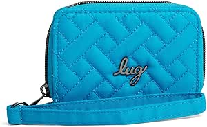 Amazon.com: Lug - Chipper Wristlet RFID Wallet Bag - Sky : Clothing ...